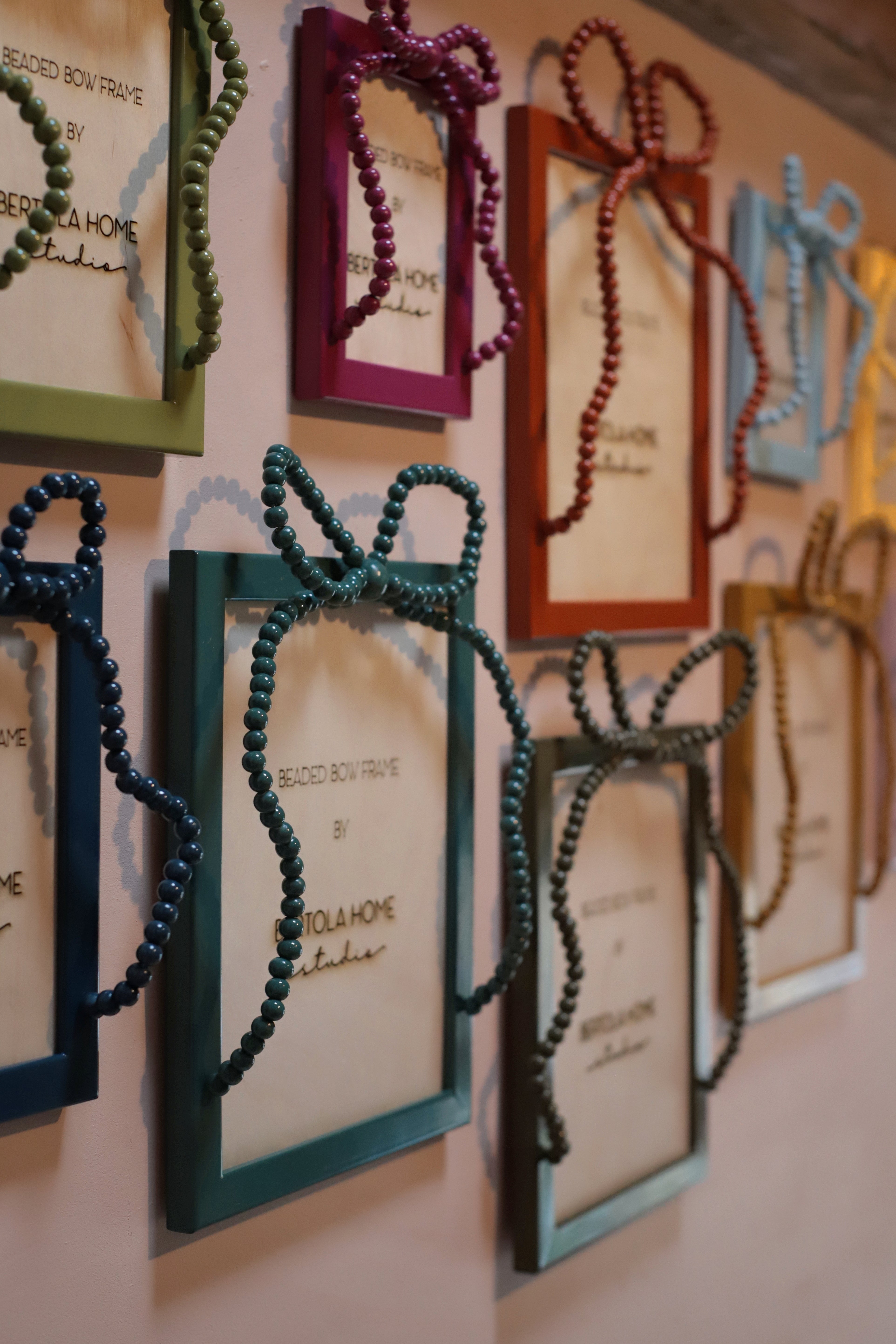 Beaded Bow Frame – Bertola Home Studio