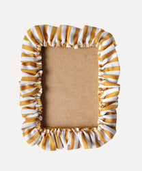 Mustard Stripe Ruffle Frame – Bertola Home Studio