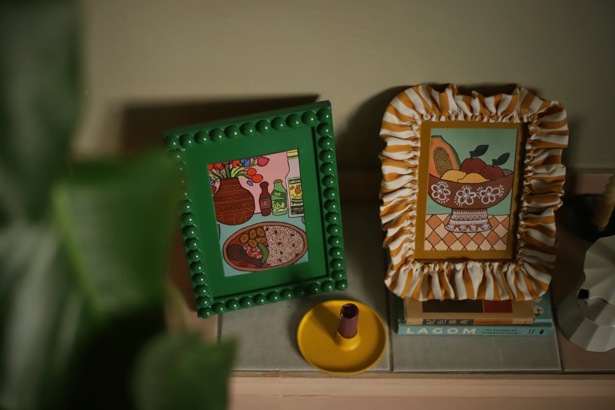 Olive Green Bobbin Frame - Bertola Home Studio