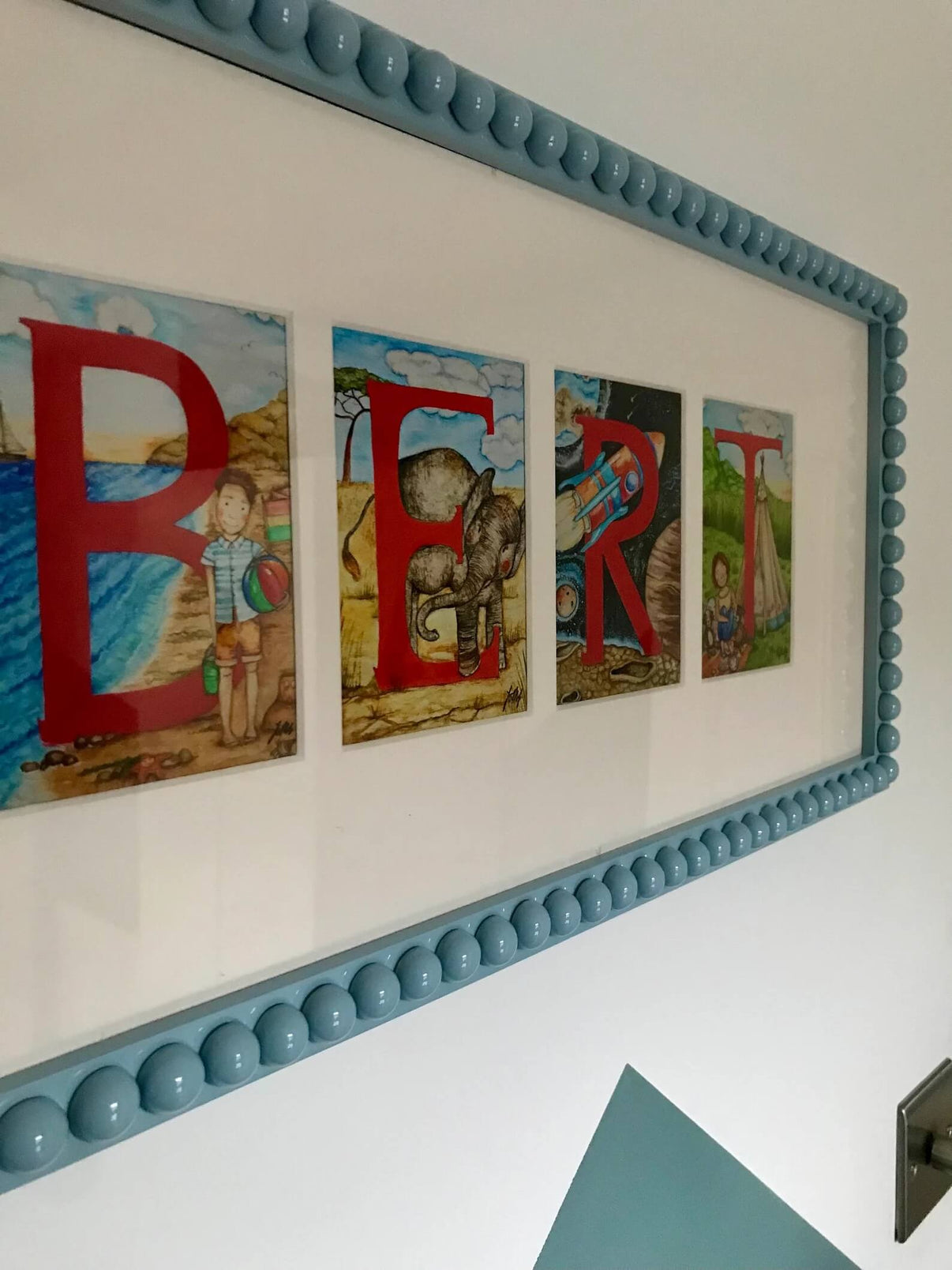 Powder Blue Bobbin Frame - Bertola Home Studio